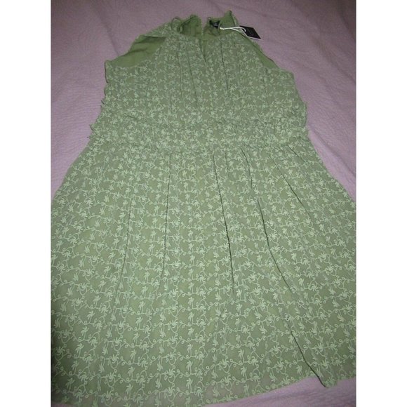 Kaari Blue | Dresses | Nwt Kaari Blue Sage Green Pin Tuck Bodice Eyelet ...